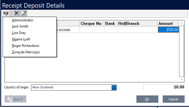 Receipt Details - Emailing