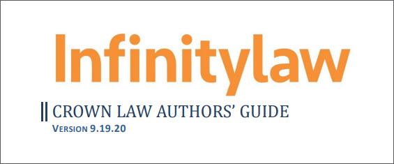 Crown Law Authors' Guide