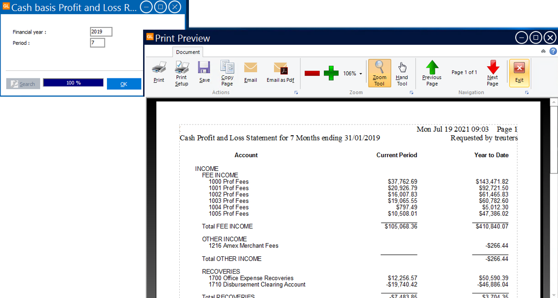 General Ledger Reports – Financial Statements vs Profit & Loss