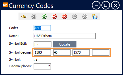 AML - AED Foreign Currency Code Missing from GoAML Report